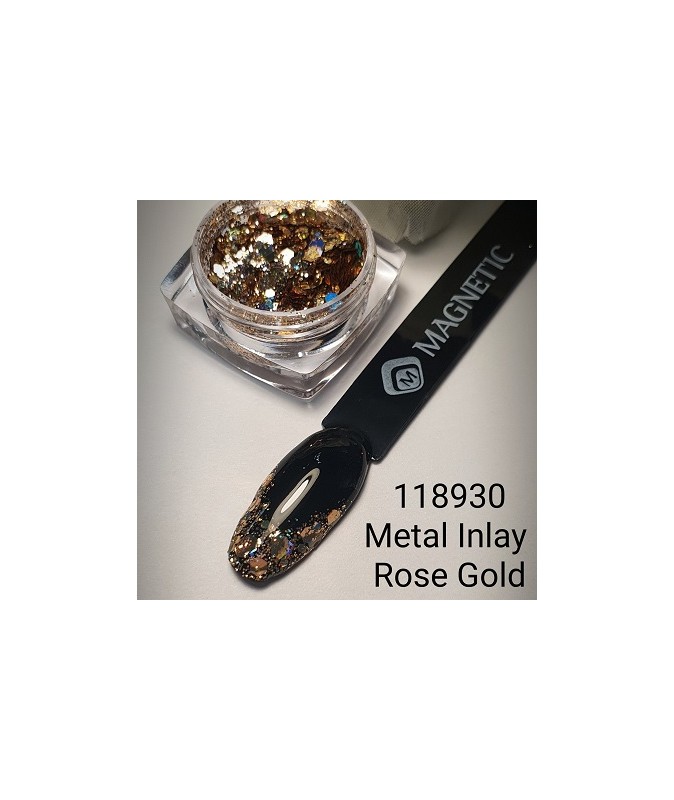 Metal Inlay Rose Gold Magnetic