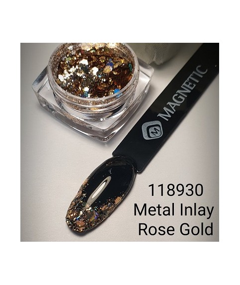 Metal Inlay Rose Gold Magnetic