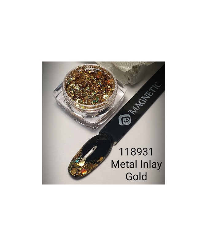 Metal Inlay Gold Magnetic