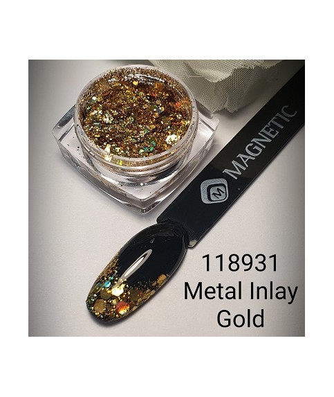 Metal Inlay Gold Magnetic