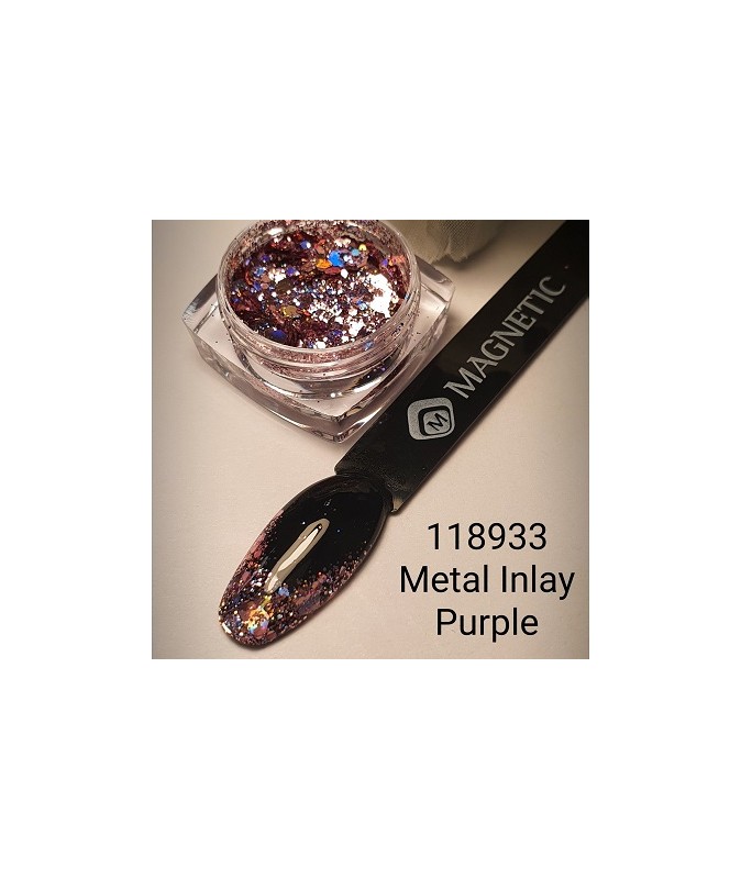 Metal Inlay Purple Magnetic