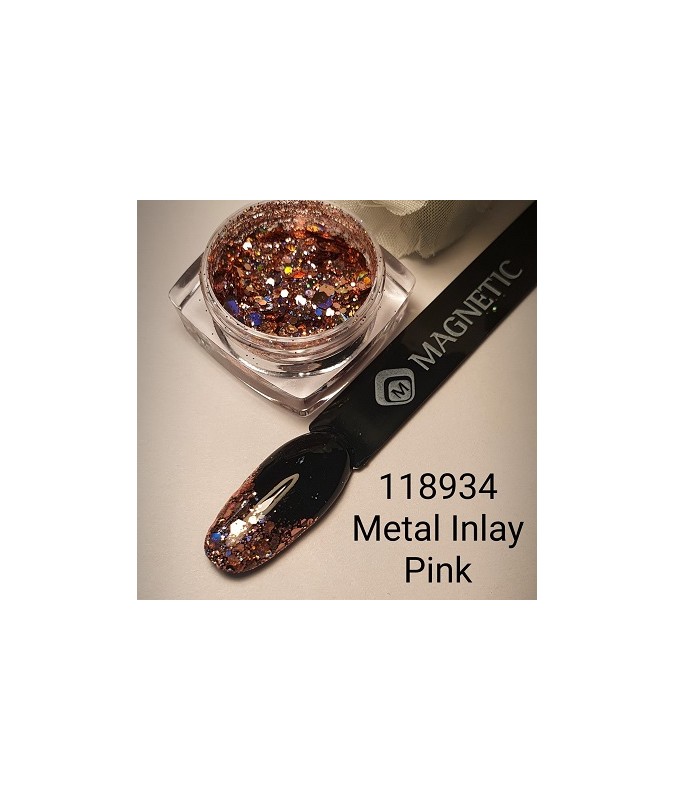Metal Inlay Pink Magnetic